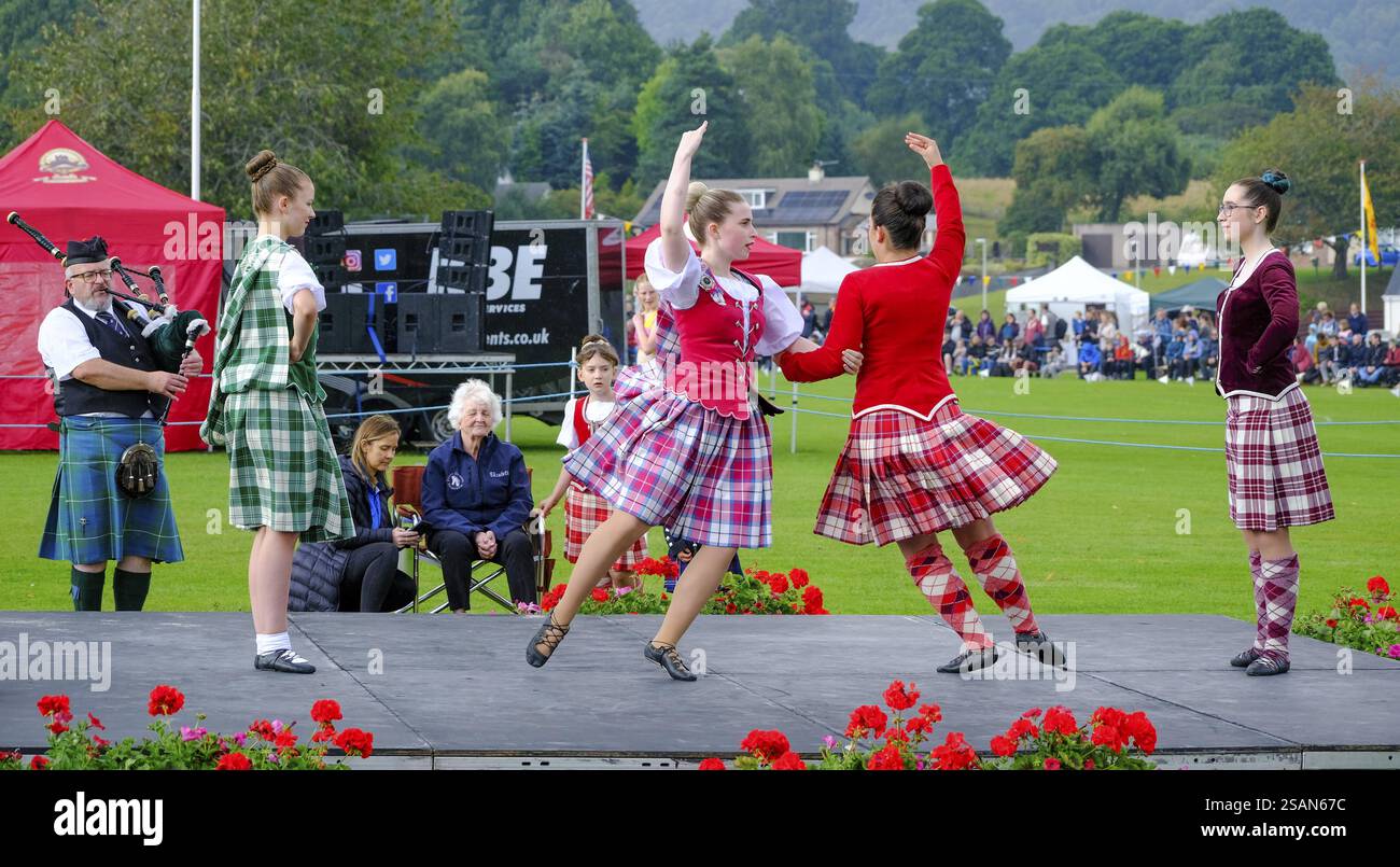 Traditional scottish highland dancing competition hi-res stock ...
