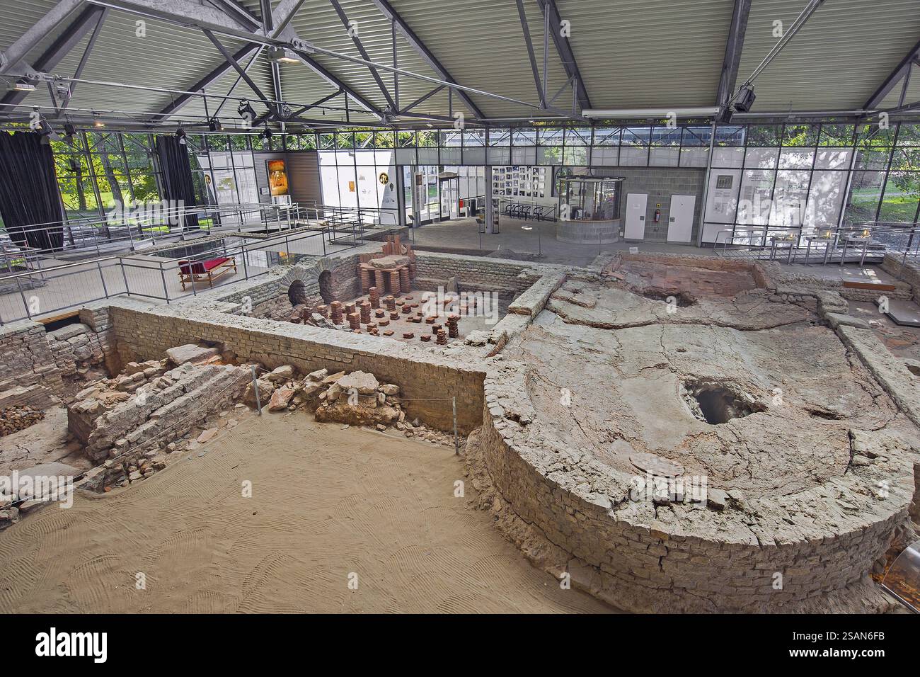 Excavations, small thermal bath, left hot bath room caldarium, right ...