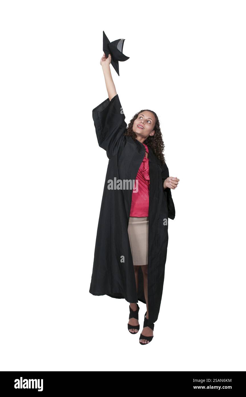 Graduation robes, cap Cut Out Stock Images & Pictures - Alamy