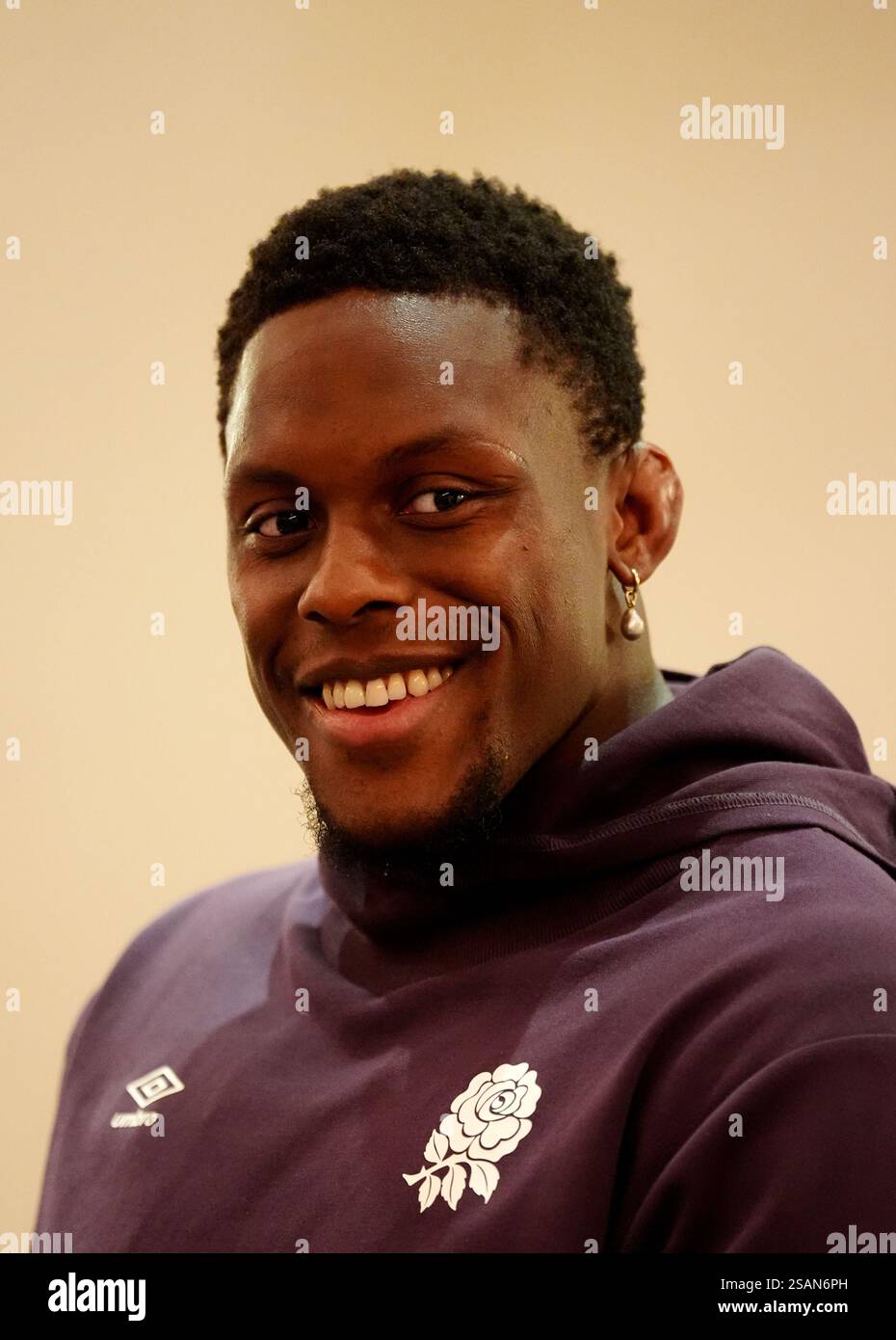 Maro Itoje during a press conference at the Conrad Hotel, Dublin ...