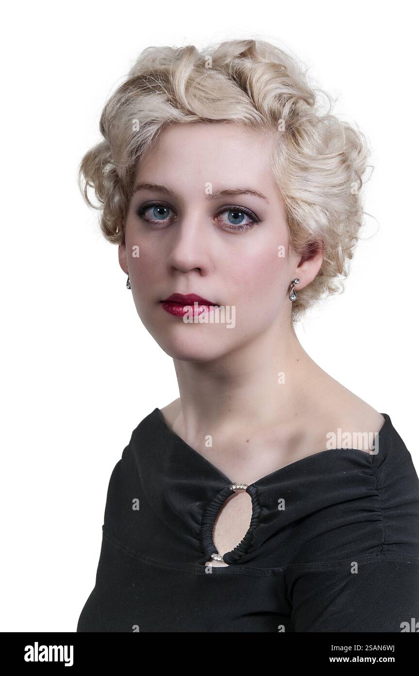 A beautiful young woman looking far away Stock Photo - Alamy