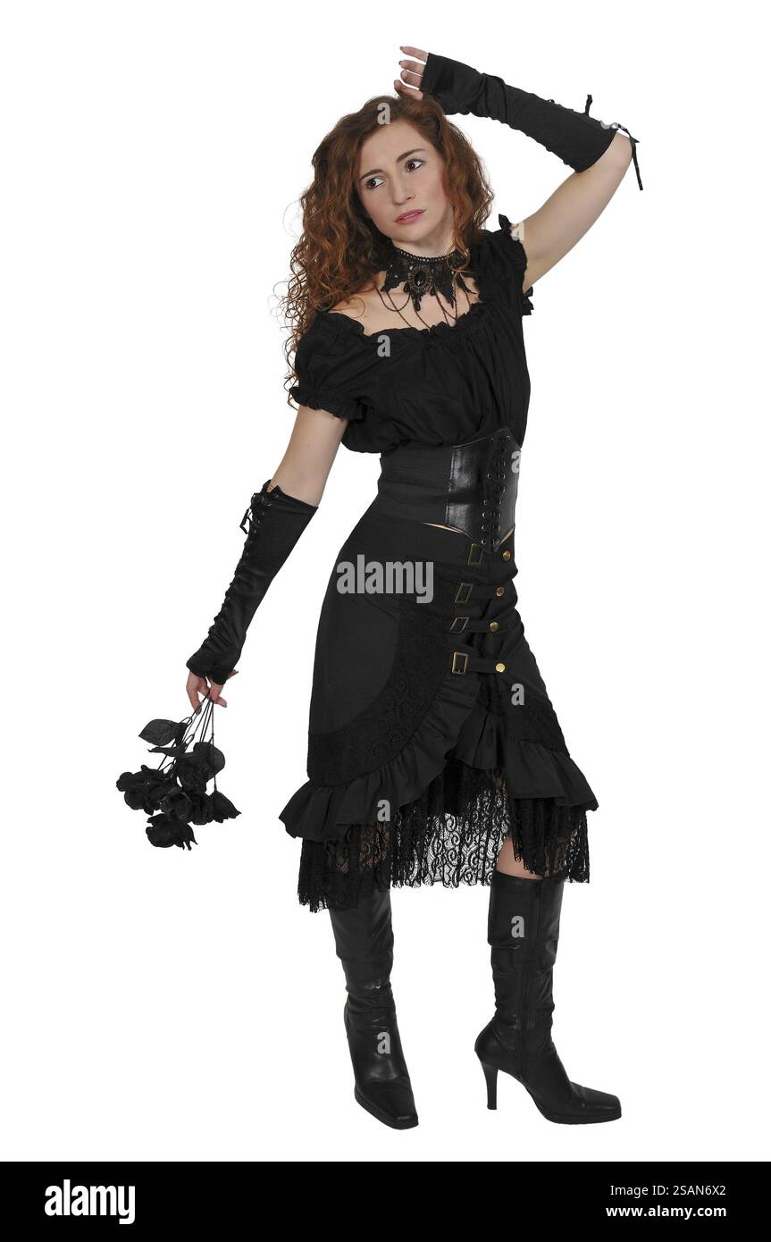 Gothic woman Cut Out Stock Images & Pictures - Alamy