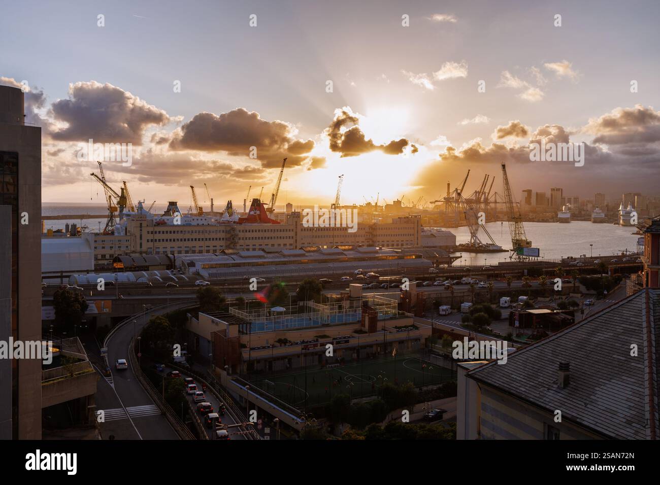 Port of Genoa, Italy Stock Photo - Alamy