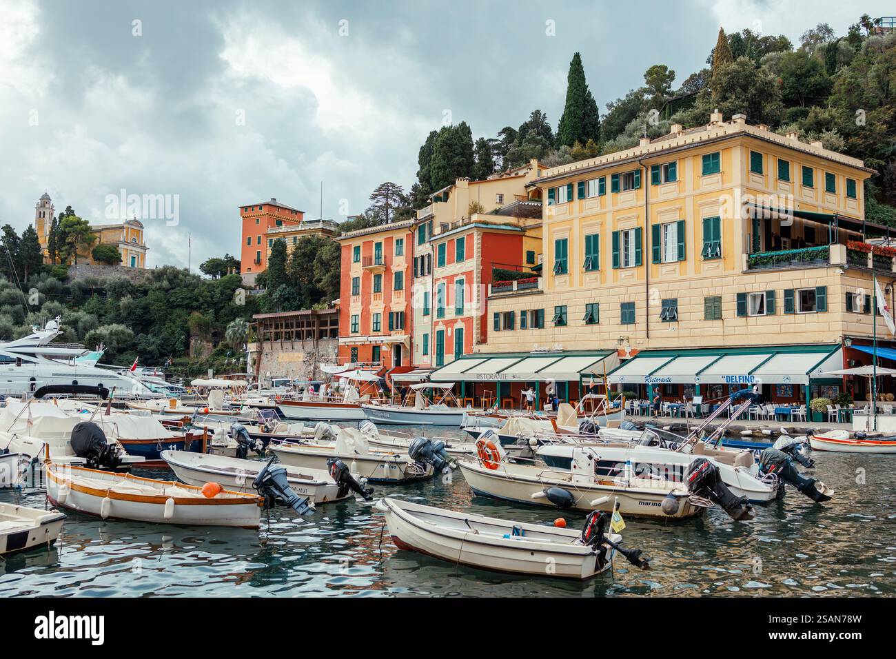 a beautiful and romantic atmosphere in portofino italy Stock Photo - Alamy