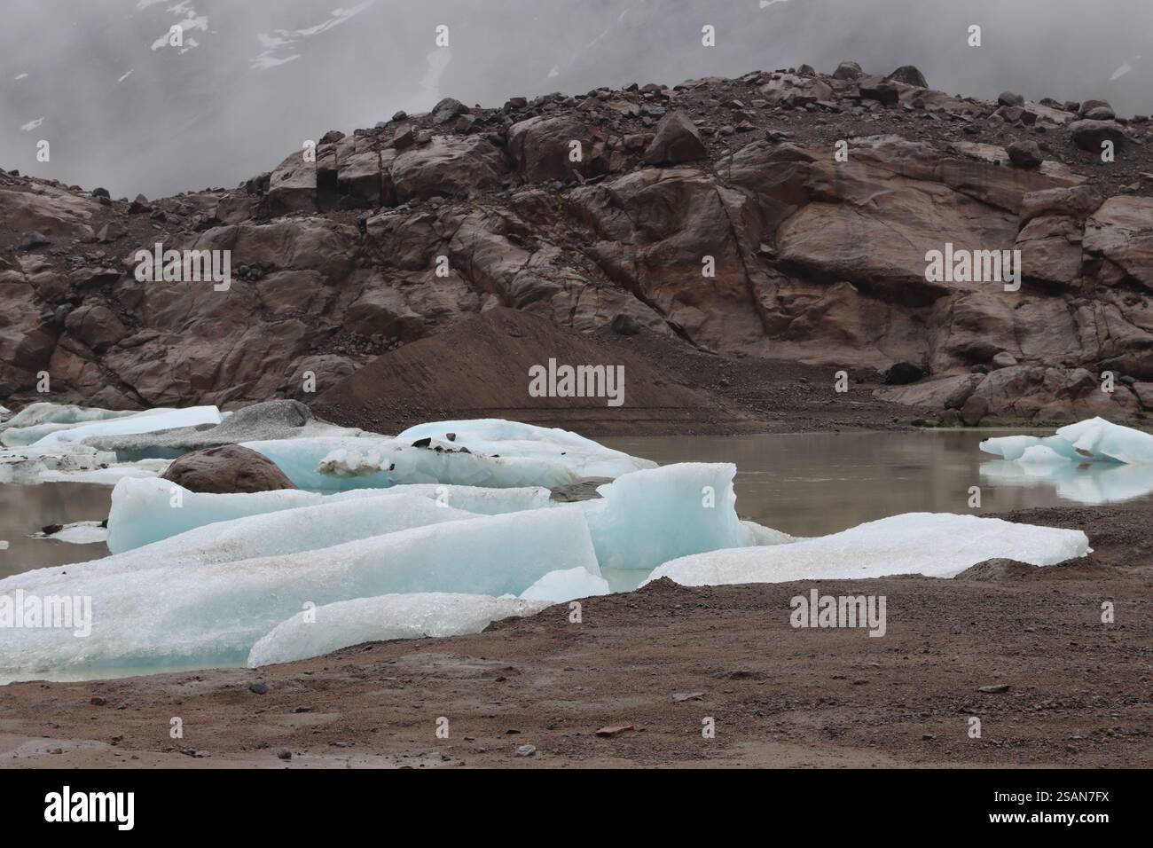Sermiligaaq Fjord & Knud Rasmussen glacier, Greenland Stock Photo - Alamy