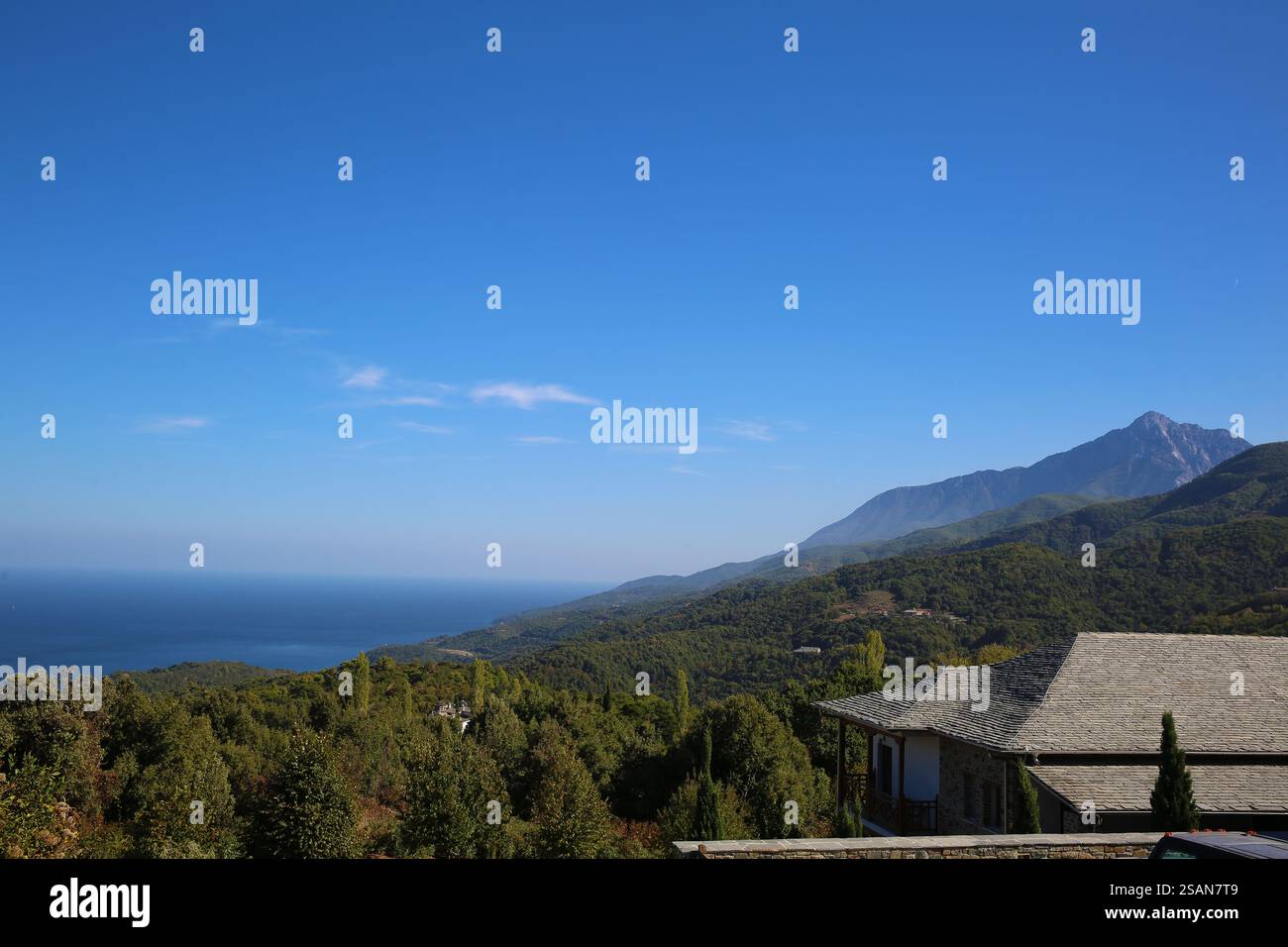 Mount Athos - mountain on the Athos peninsula in northeastern Greece ...