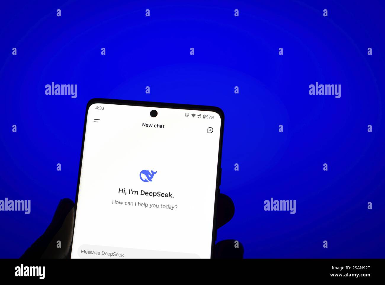 Deepseek Ai logo is displayed on smartphone Stock Photo - Alamy