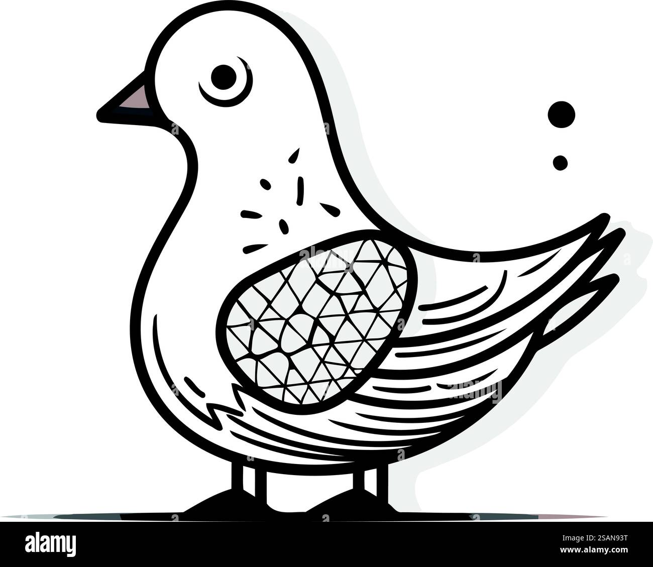 Pigeon outline icon Stock Vector Images - Alamy
