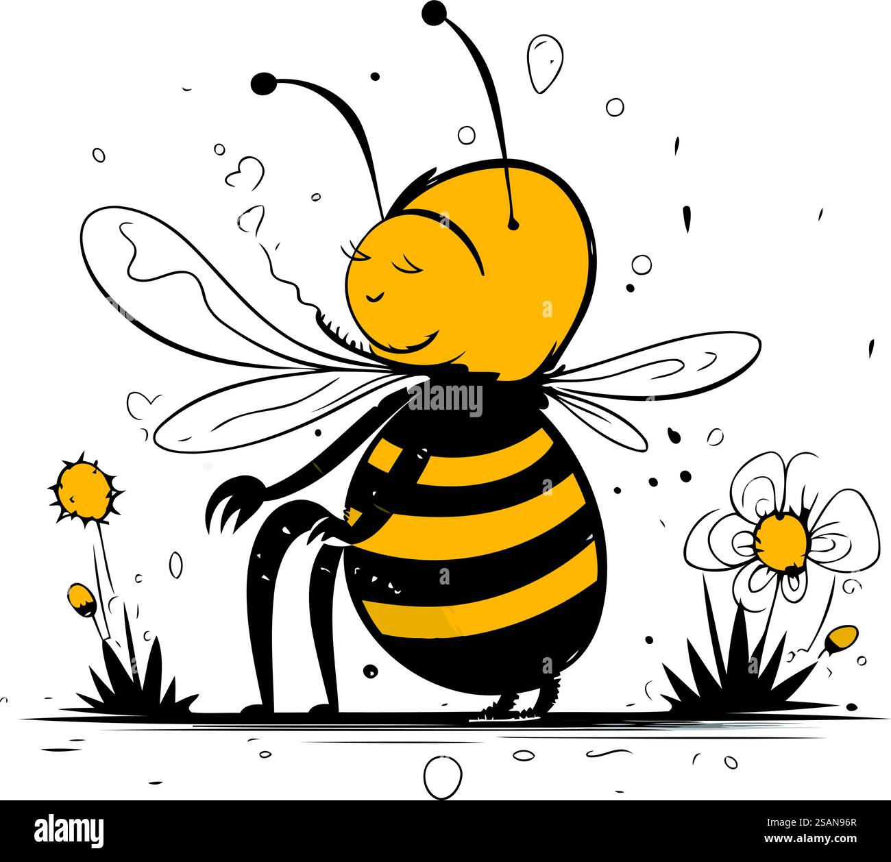 Cartoon Bee Drawings