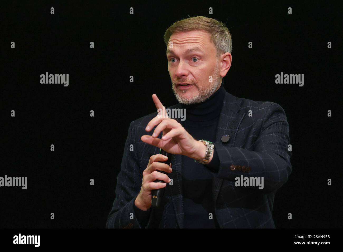Christian Lindner am 30.01.2025 in der Stadthalle Gütersloh ...