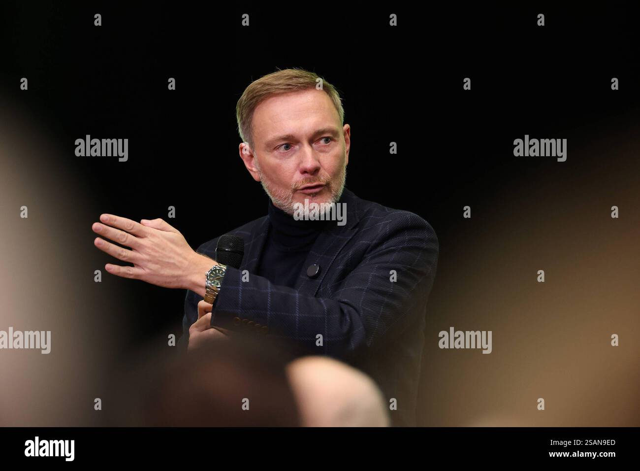 Christian Lindner am 30.01.2025 in der Stadthalle Gütersloh ...