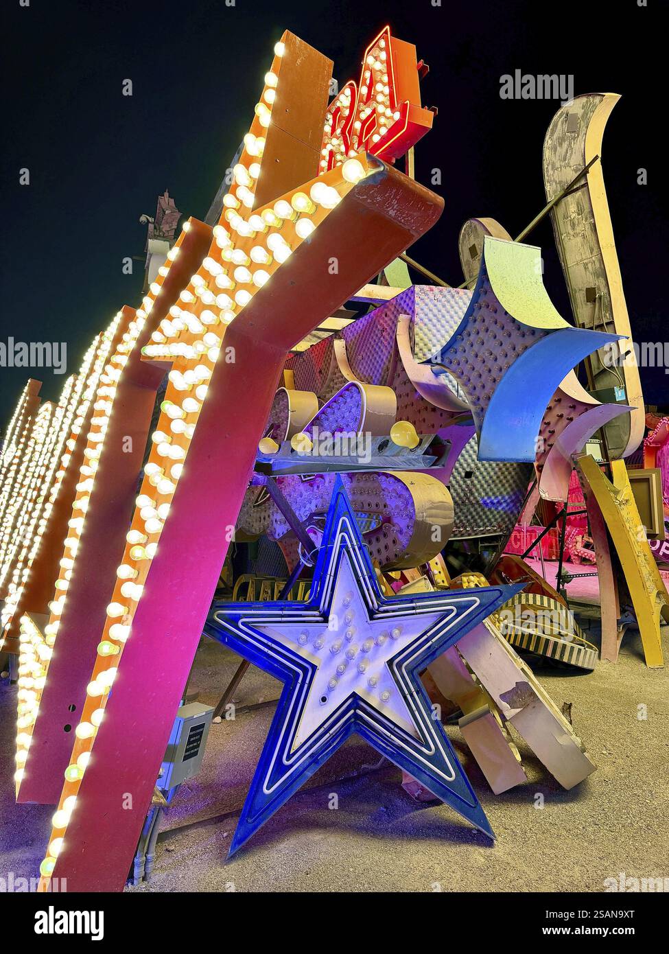 The Neon Museum, Neon Sign Cemetery, Las Vegas, Nevada, USA, North ...