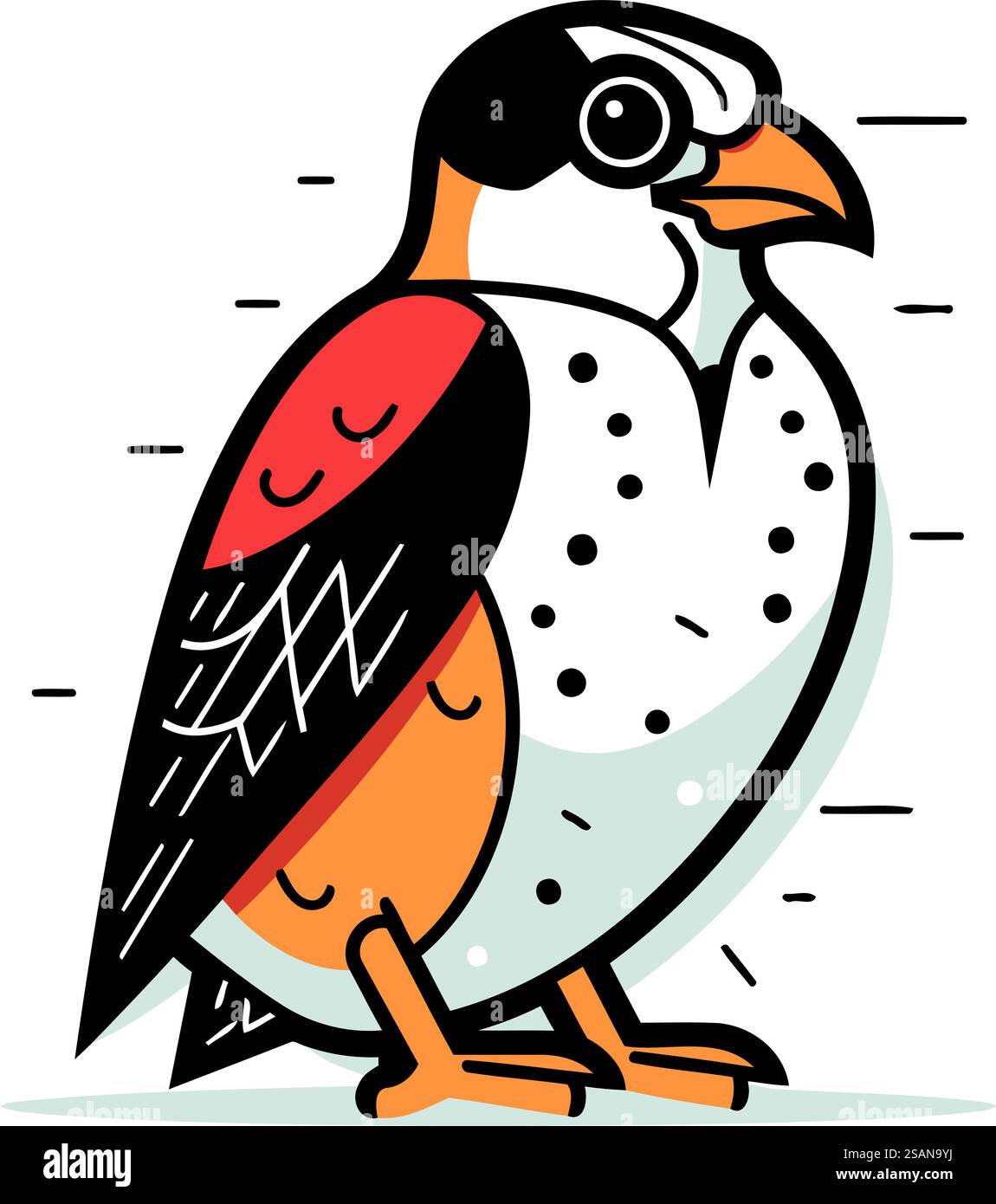 Happy kestrel Stock Vector Images - Alamy