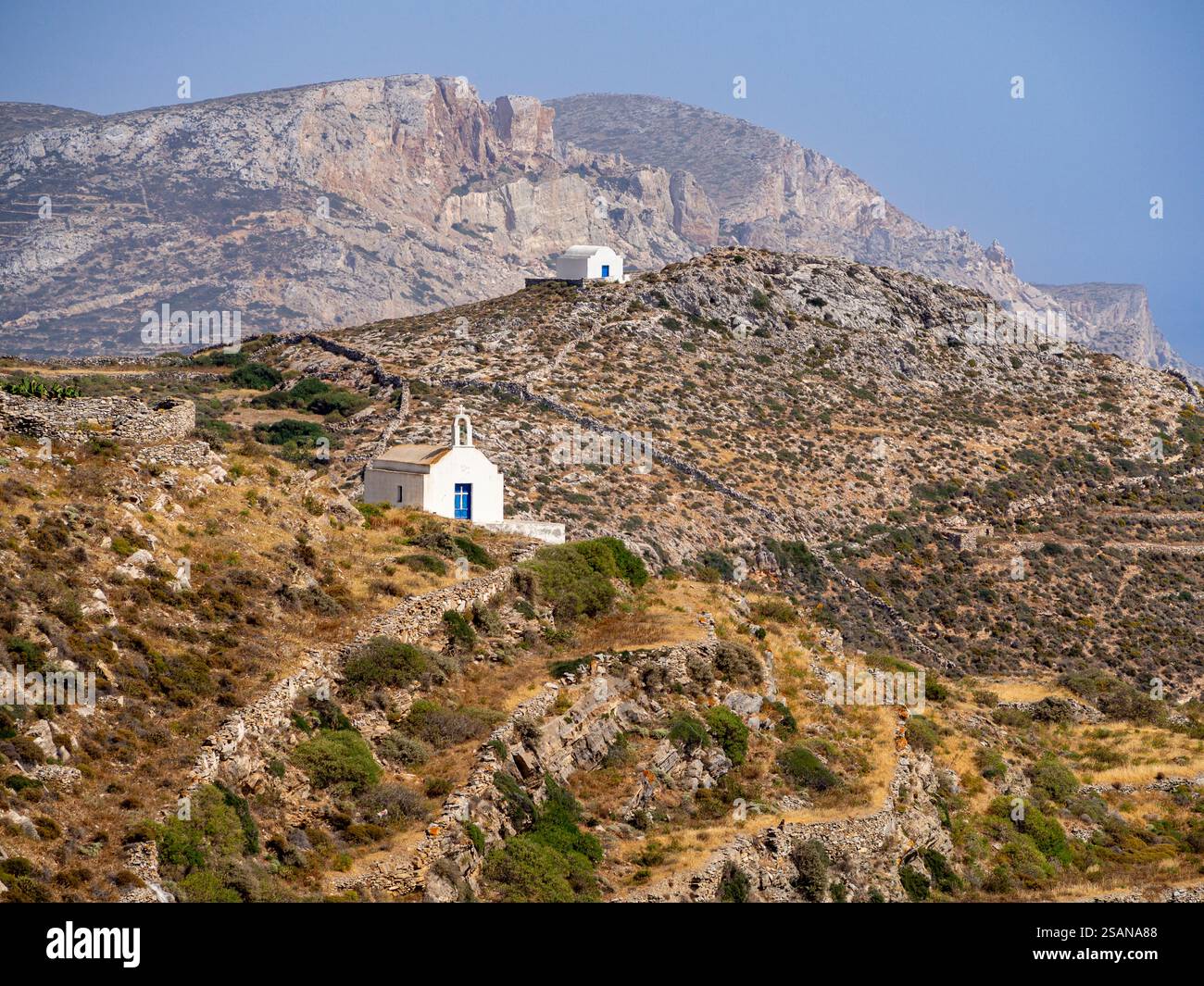 Isolated Places of Worship: Two small churches on the arid terraced ...