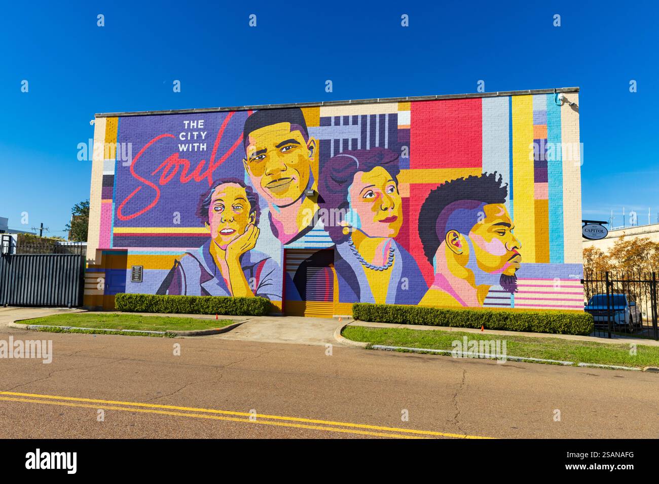 Jackson, MS - November 24, 2024: JXN Icons the City with Soul art mural ...