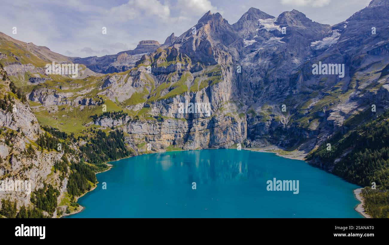 Oeschinensee, often referred to as Oeschinen Lake, is a picturesque ...