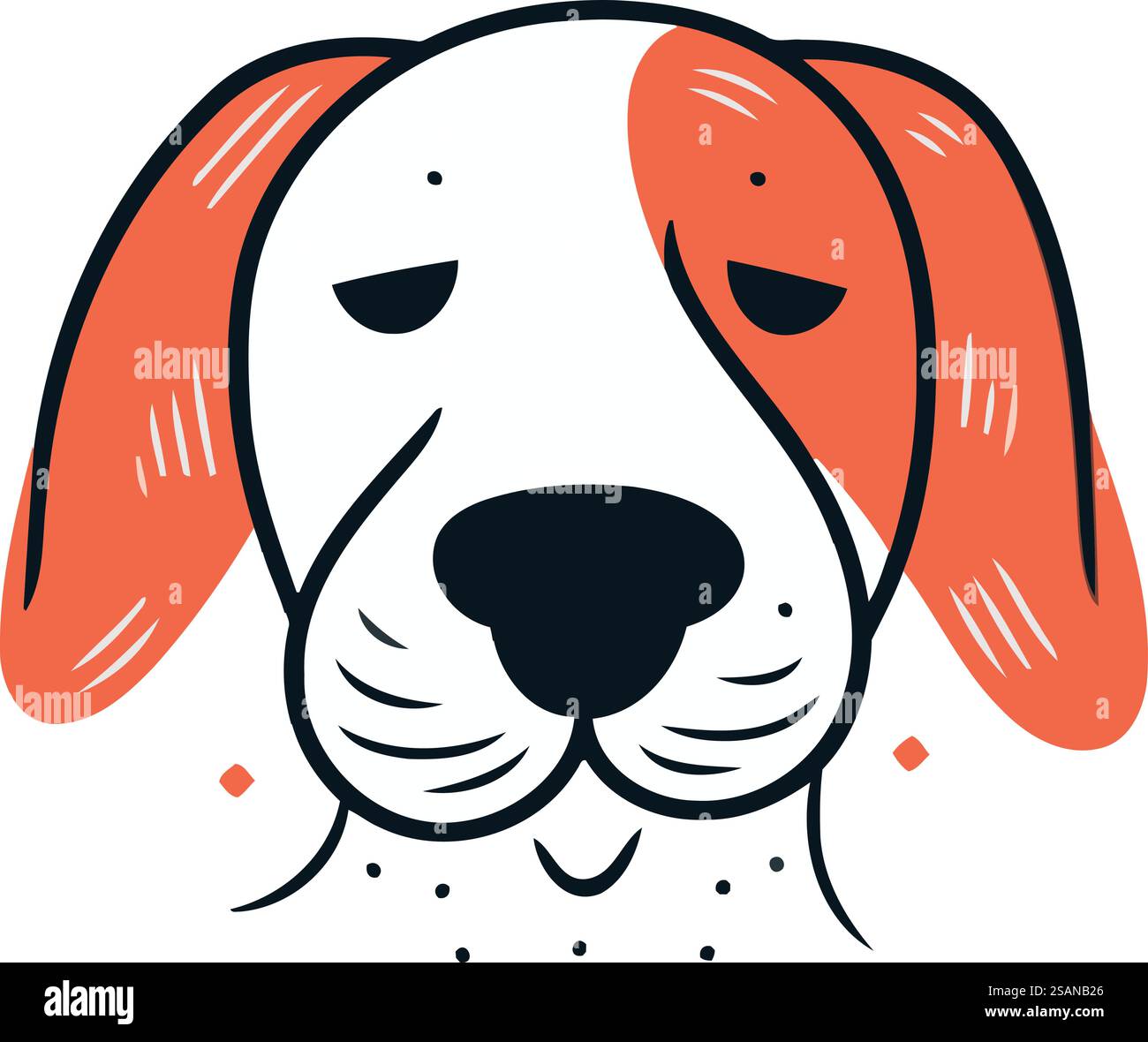 Vector dog face Stock Vector Images - Alamy