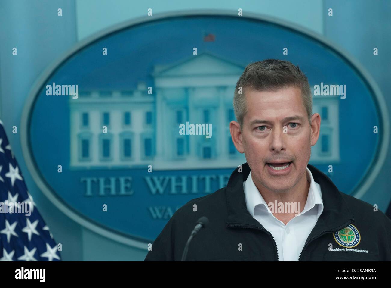 United States Secretary of Transportation Sean Duffy makes remarks on ...