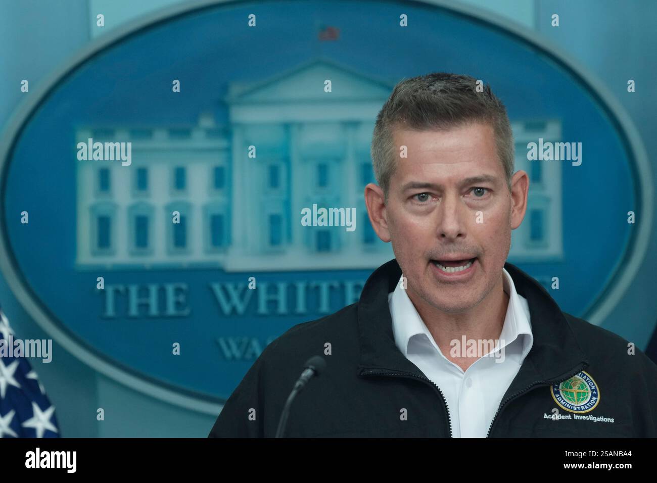 United States Secretary of Transportation Sean Duffy makes remarks on ...