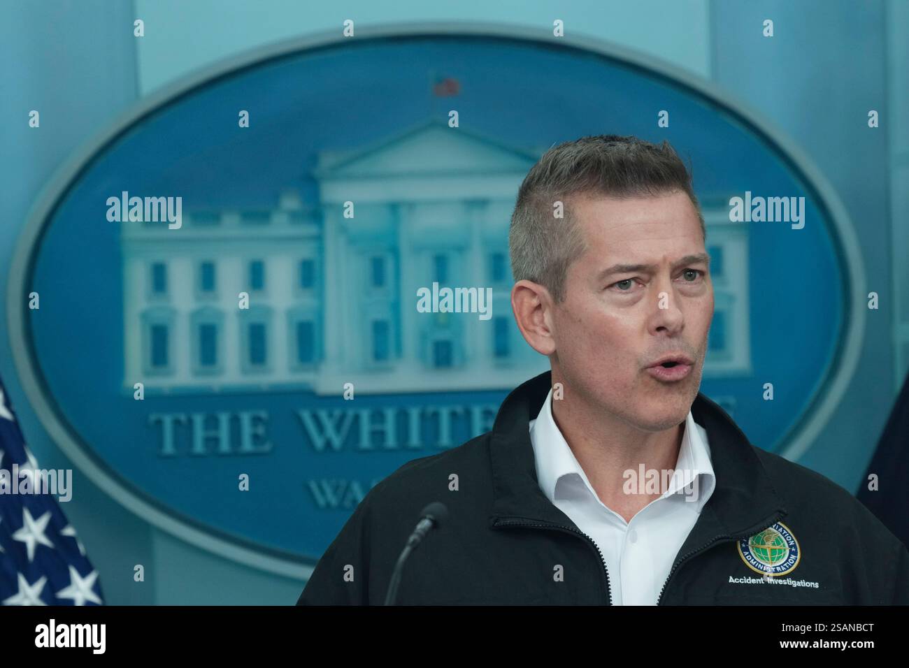 United States Secretary of Transportation Sean Duffy makes remarks on ...