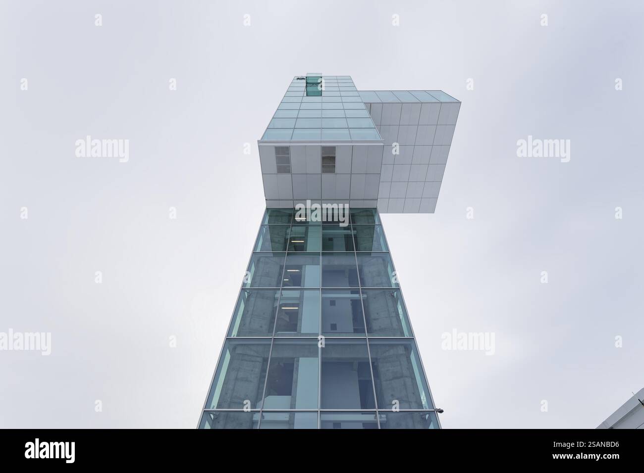 Architecture, new modern observation tower in the Old Port, Montreal ...