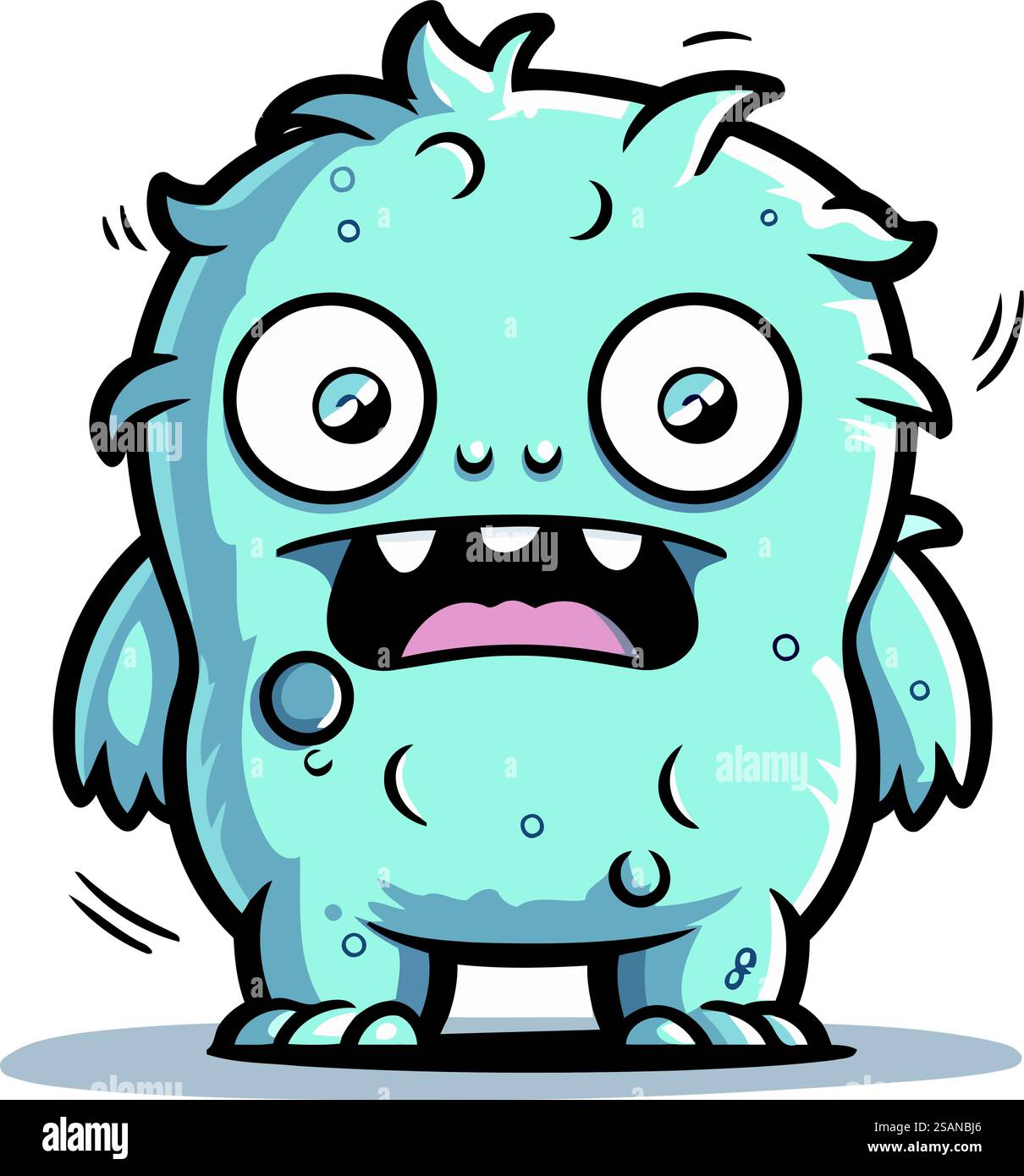 Cute monster cartoon vector illustration. Cute monster character design ...