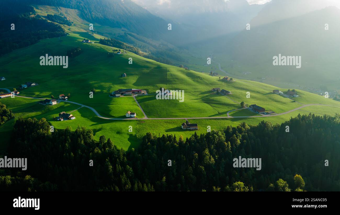 Switzerland's landscape is a masterpiece of nature. This scenic tableau ...