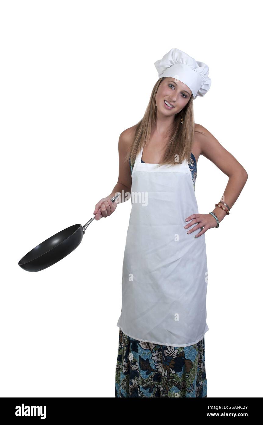 Woman holds frying pan cooked hi-res stock photography and images - Alamy
