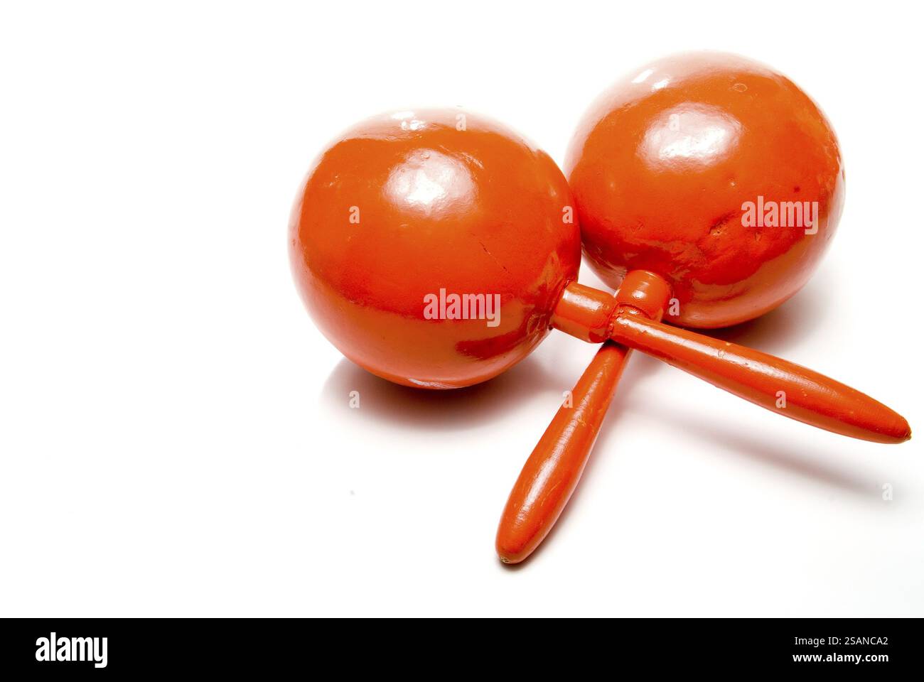 Handmade and hand painted antique Mexican maracas Stock Photo - Alamy