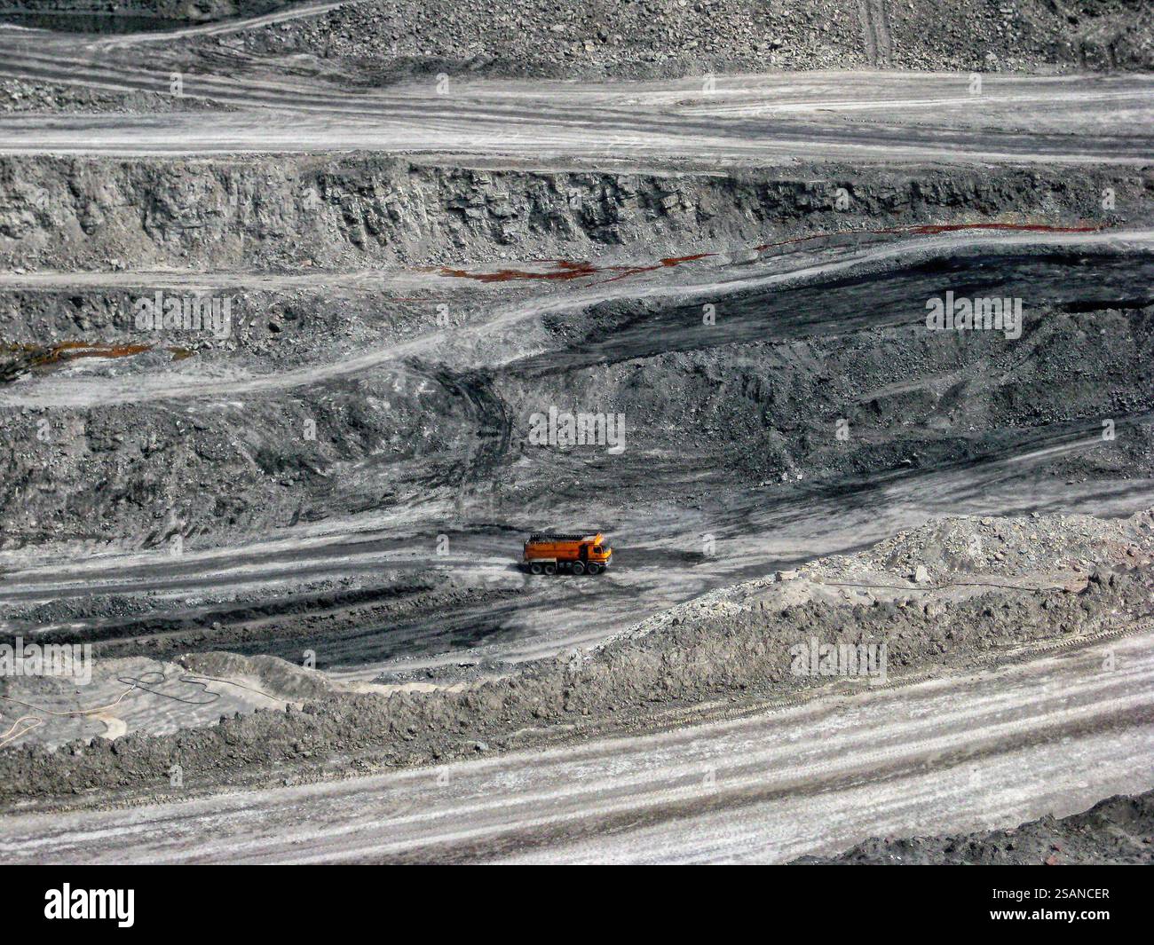 Coal in memory. Open-pit coal mining at the former Emma mine (now ...