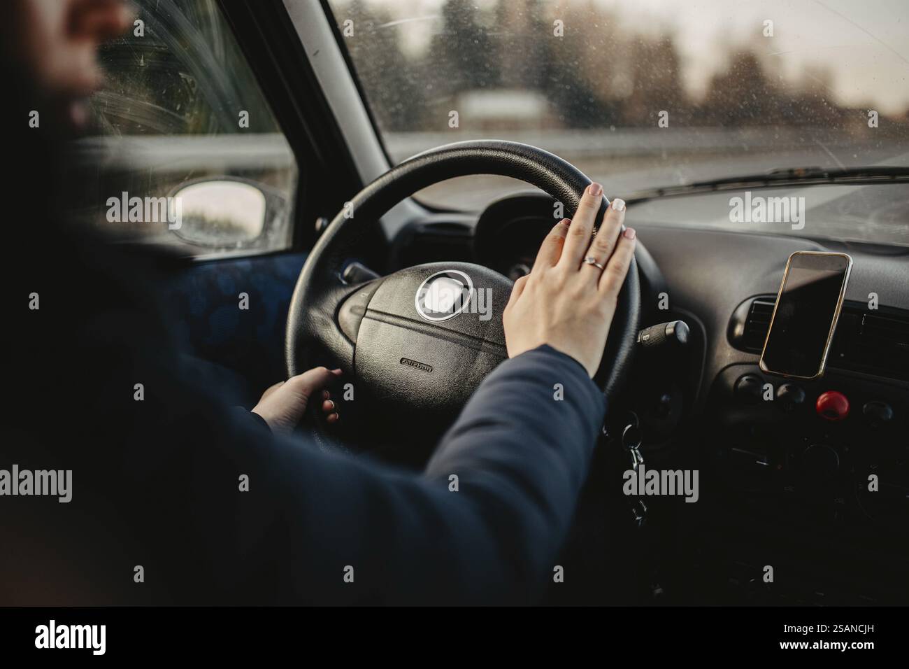 Car exterior steering wheel hi-res stock photography and images - Alamy