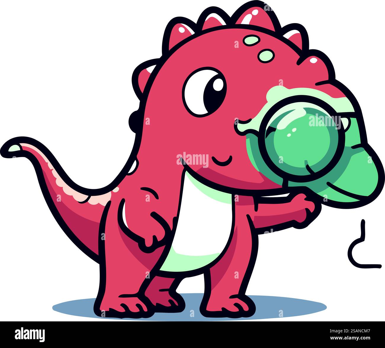 Cute dinosaur cartoon vector illustration. Cute dinosaur character ...