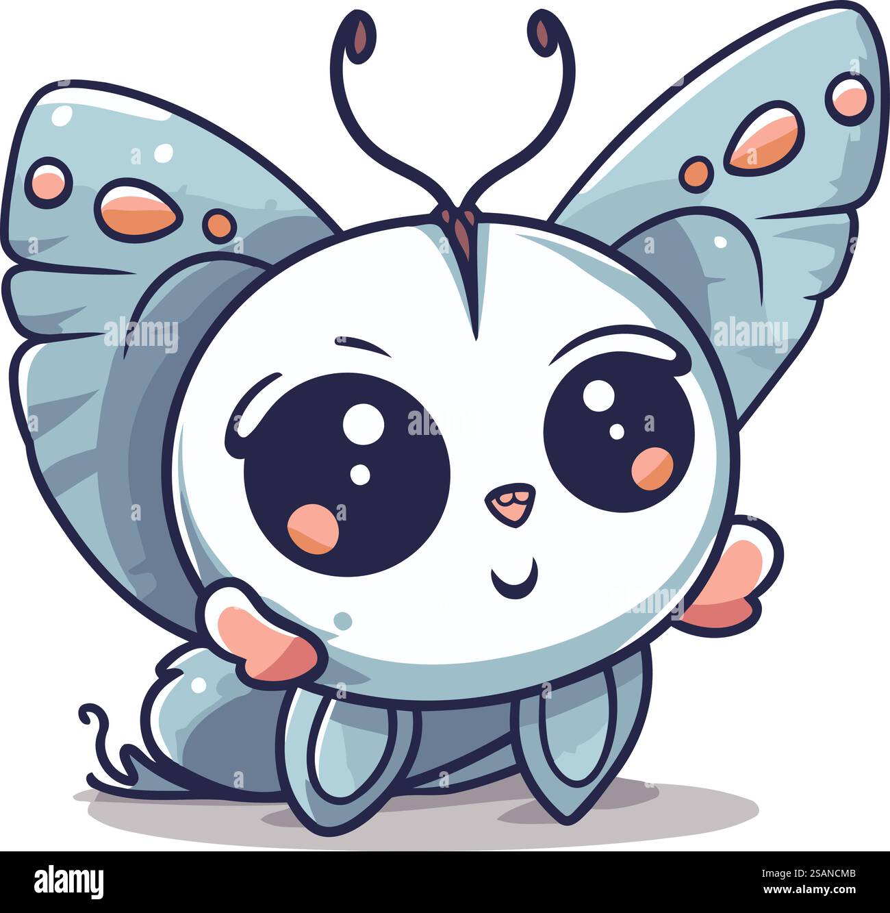 Butterfly character cartoon design. Cute butterfly vector illustration ...