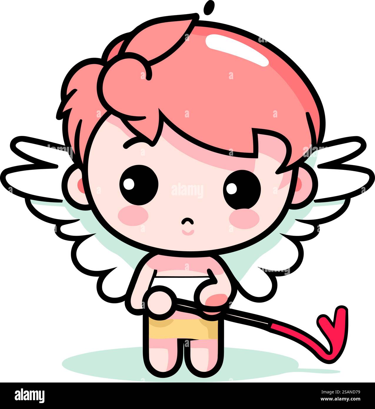 Cupid cartoon character design. Cute cupid vector illustration Stock ...