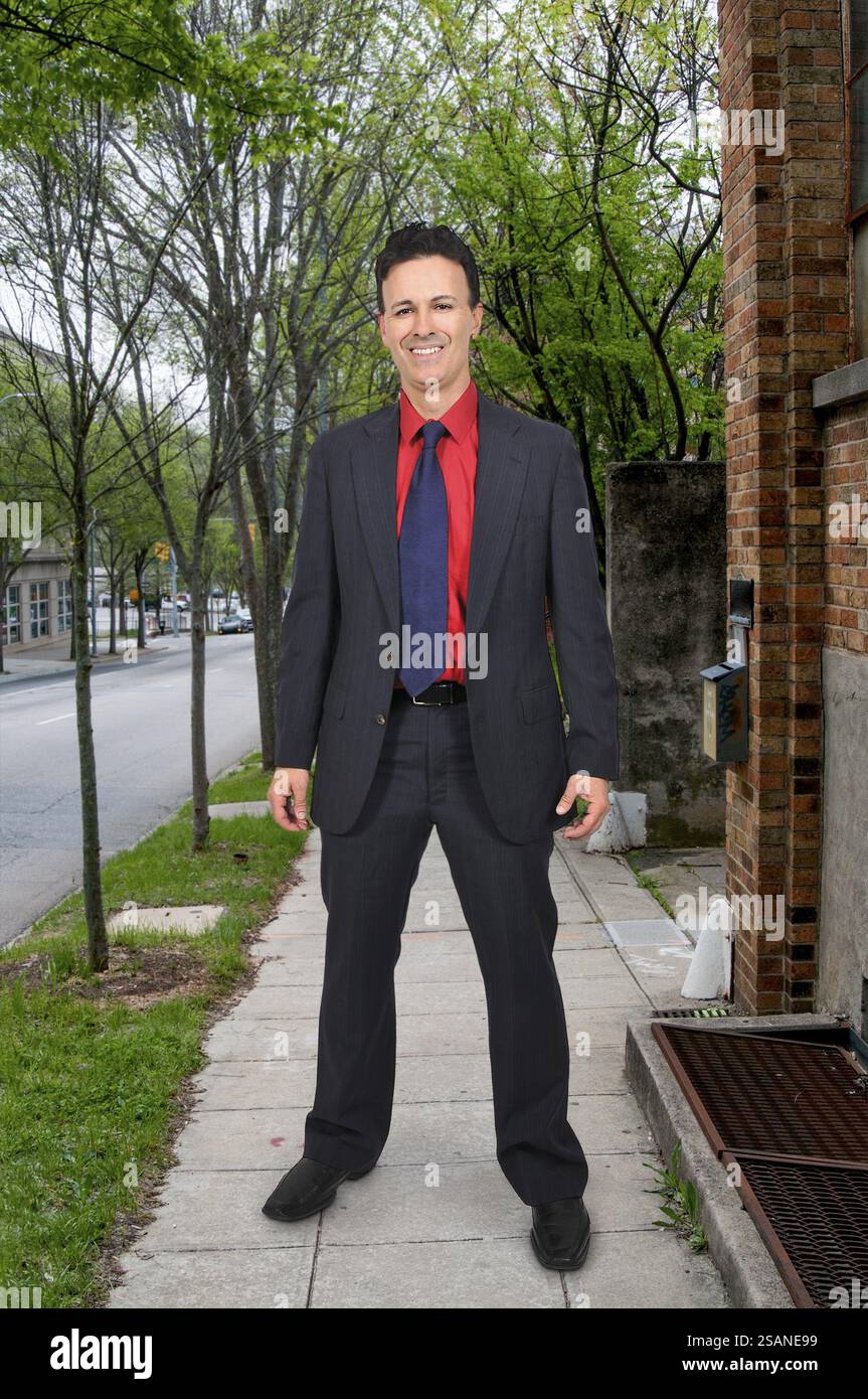 Handsome business man wearing a formal suit Stock Photo - Alamy