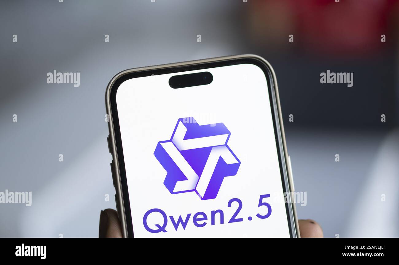 Alibaba Qwen 2.5 logo is displayed on smartphone Stock Photo - Alamy