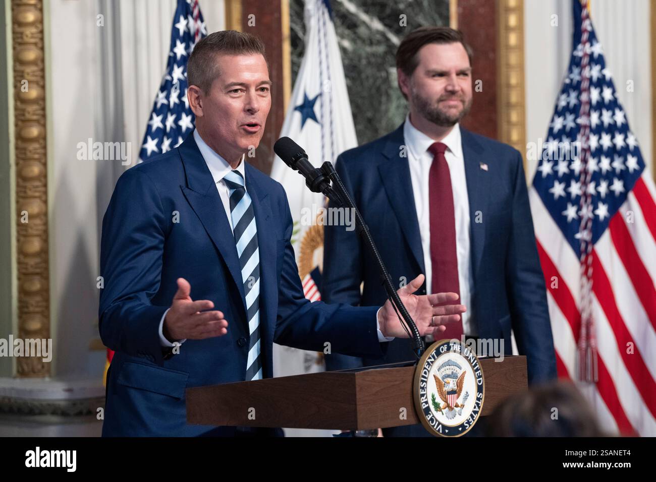Washington, United States Of America. 29th Jan, 2025. Sean Duffy speaks ...