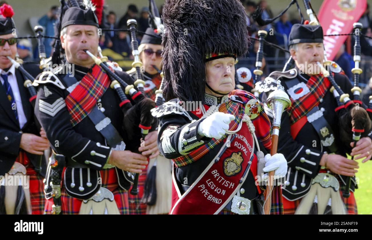 The Pipes and Drums Bagpipe Band of the Royal British Legion (Scotland ...