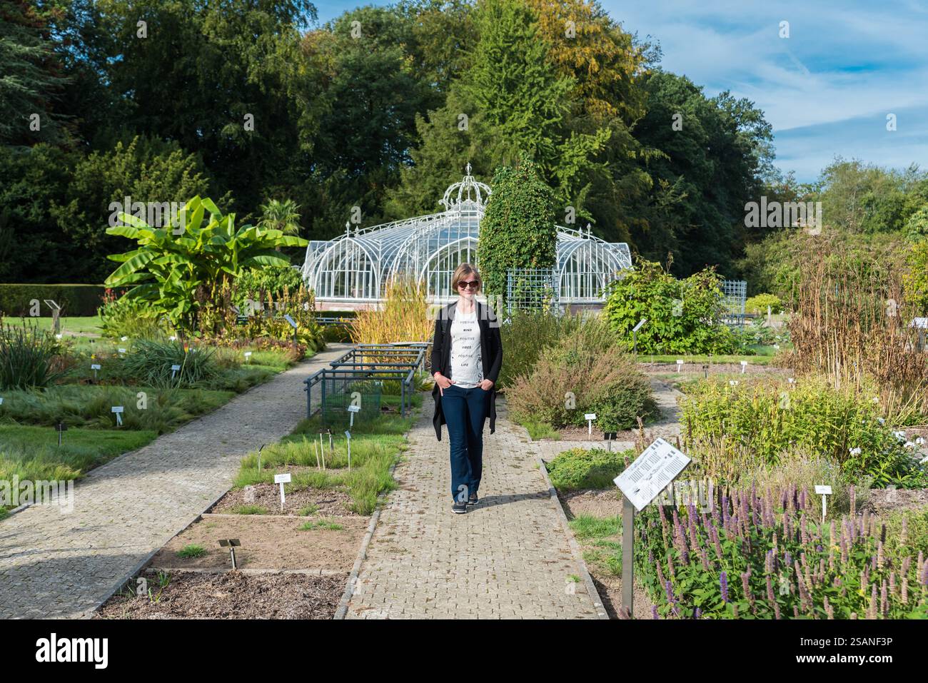The Alphonse Balat art nouveau glasshouse in the botanical national ...