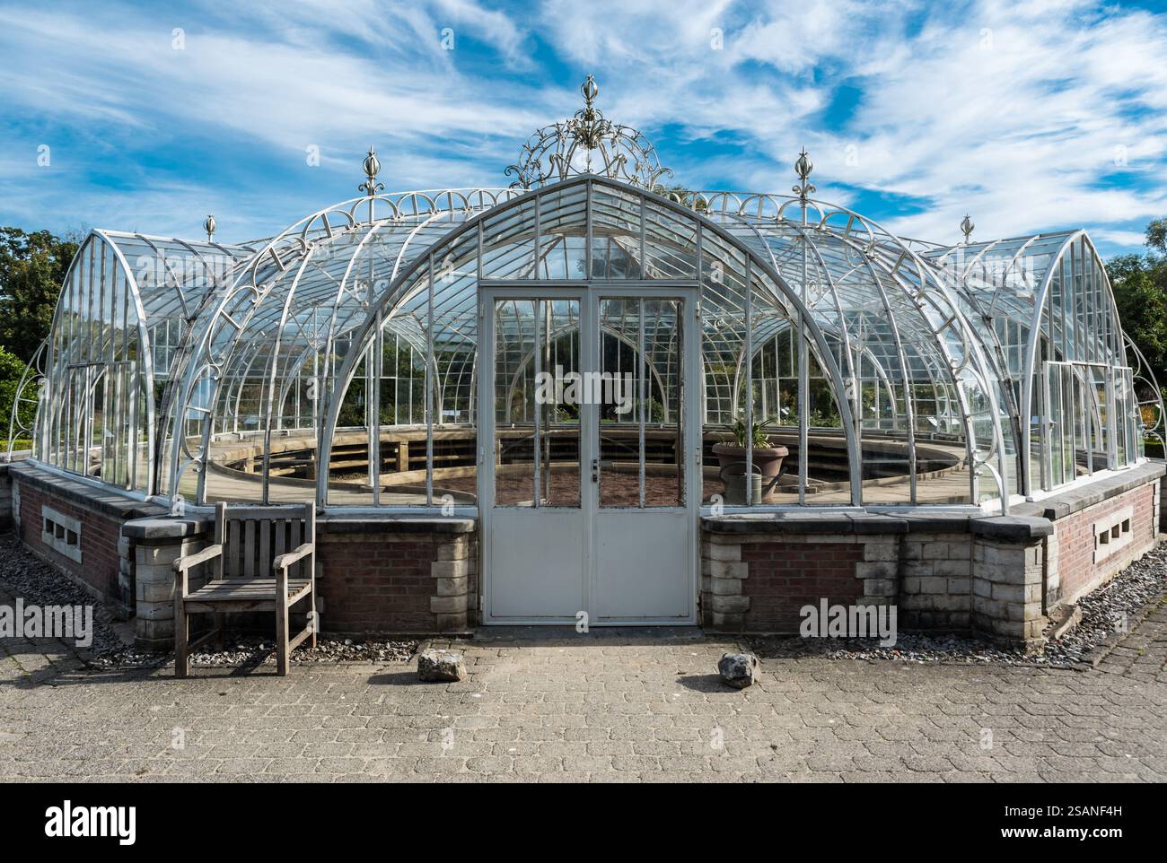 The Alphonse Balat art nouveau glasshouse in the botanical national ...