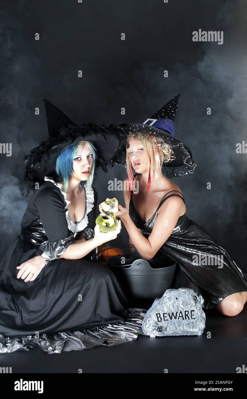 Two halloween witches on hi-res stock photography and images - Alamy