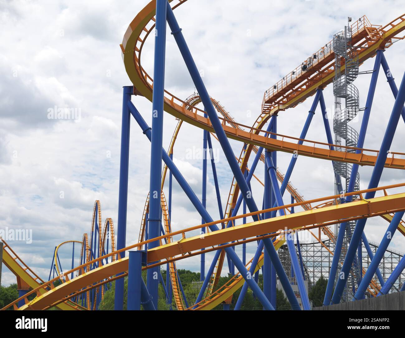Behemoth roller coaster at Canada's Wonderland amusement park. Vaughan ...