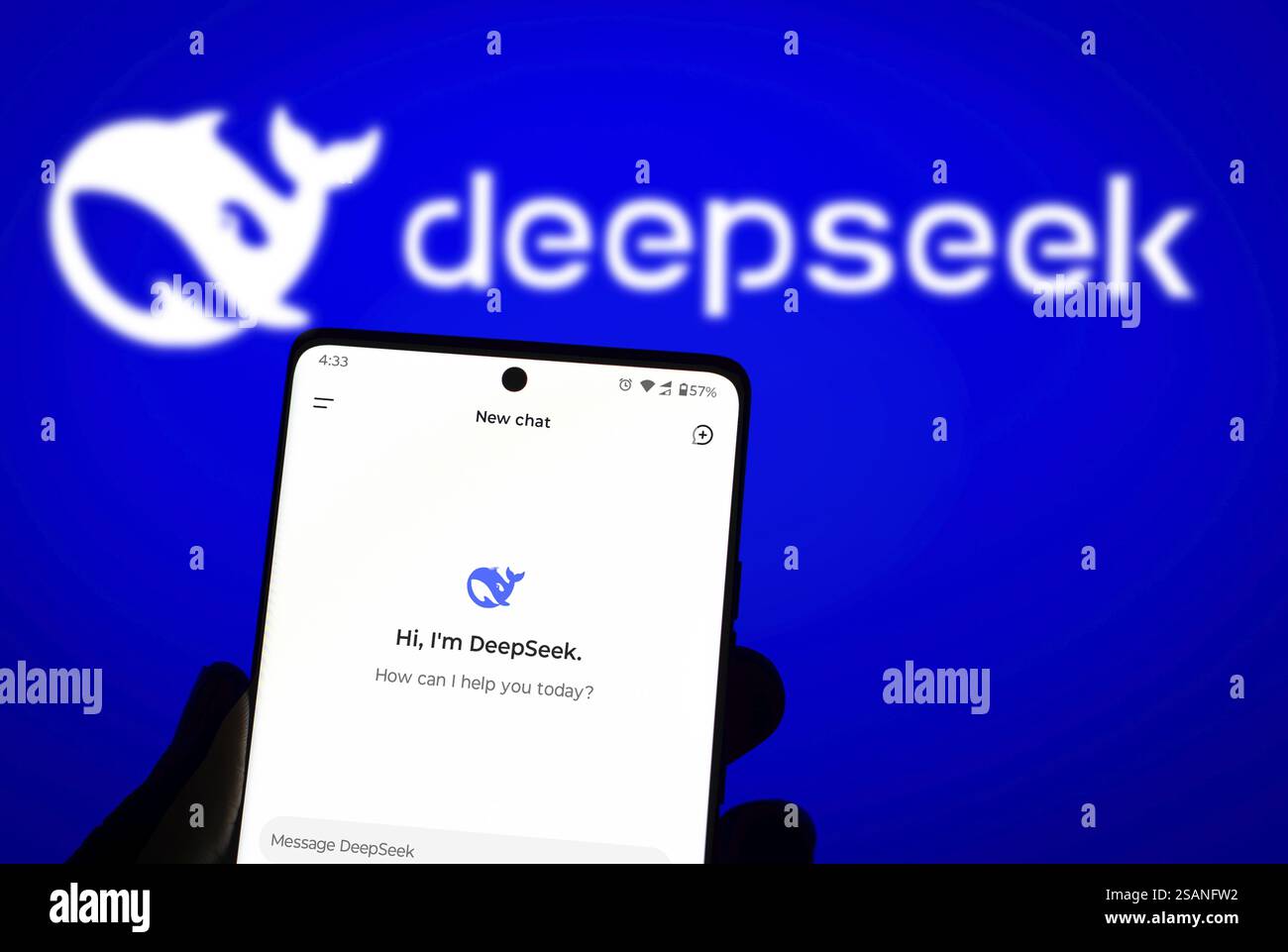 Deepseek Ai logo is displayed on smartphone Stock Photo - Alamy