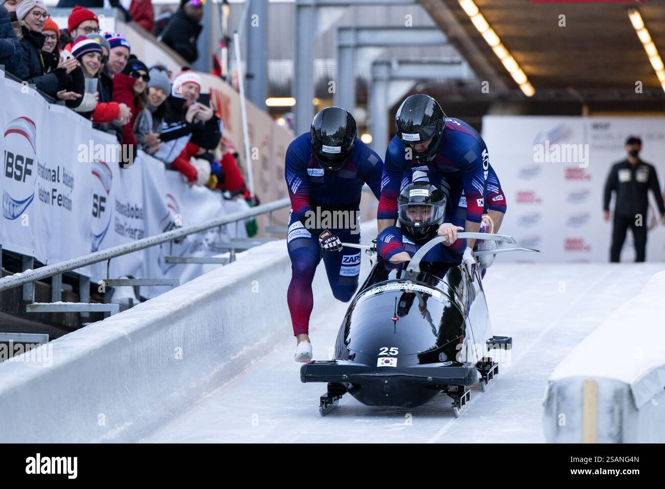 Jinsu Kim, Suhyun Chun, Sunwook Kim, Geonu Lee (Suedkorea) am Start ...