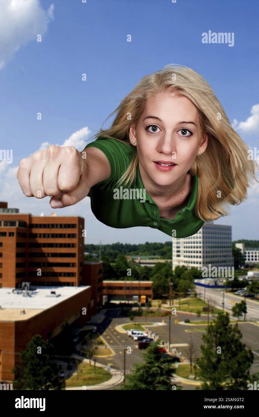 Sky and woman hi-res stock photography and images - Alamy