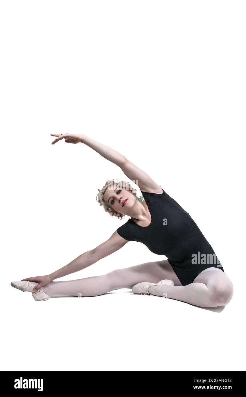 Female ballet dancers stretching Cut Out Stock Images & Pictures - Alamy