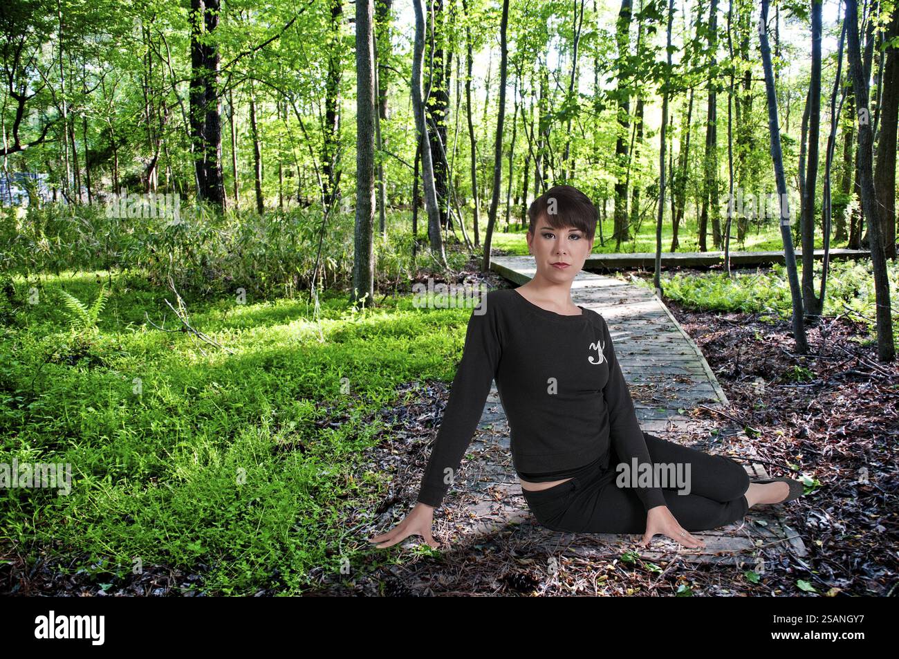 Beautiful young attractive woman movie star modeling a pose Stock Photo ...