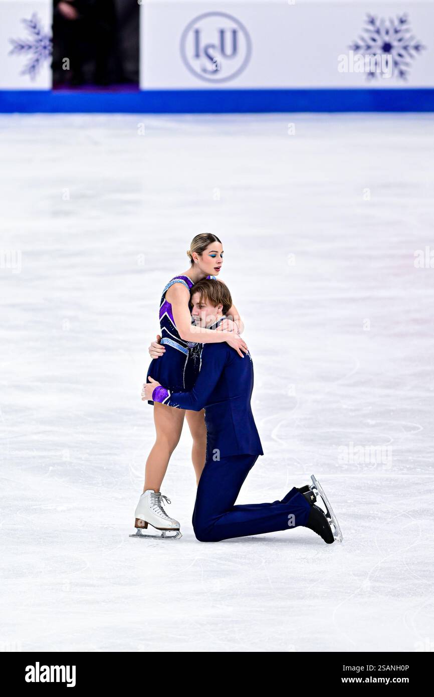 Sofia HOLICHENKO & Artem DARENSKYI (UKR), during Pairs Free Skating, at ...