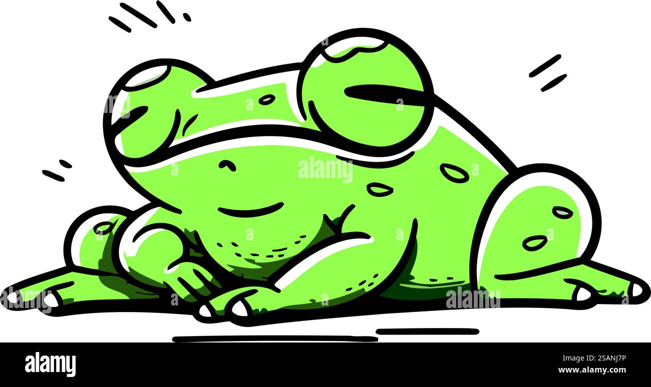 Toad on floor Stock Vector Images - Alamy