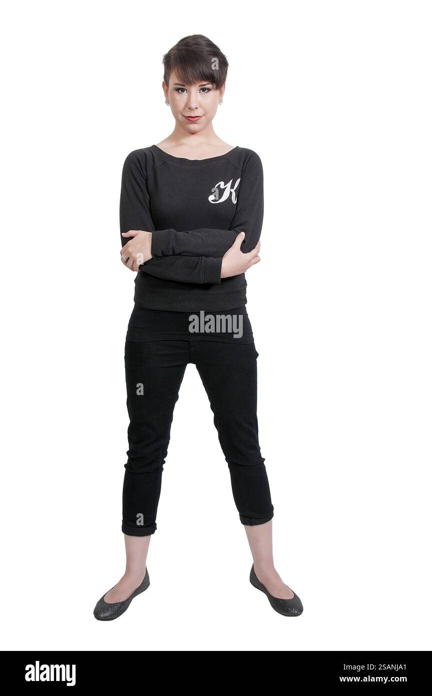 Beautiful young attractive woman movie star modeling a pose Stock Photo ...